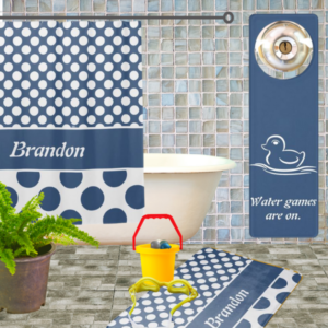 Polka Dot Decor For Bathroom • KBM D3signs