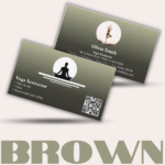 Nine Yoga Business Cards With Photo Or Logo • KBM D3signs