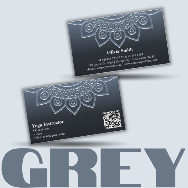 Nine Yoga Business Cards With Photo Or Logo • KBM D3signs