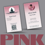 Nine Yoga Business Cards With Photo Or Logo • KBM D3signs