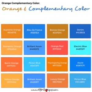 Different Shades Of Orange In Interior Design • KBM D3signs