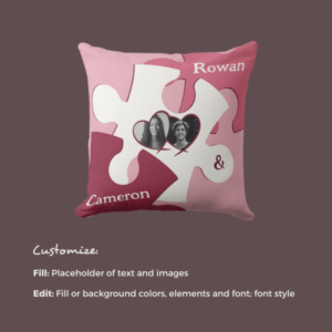 Custom Throw Pillows with Template Designs by KBM D3signs • KBM D3signs