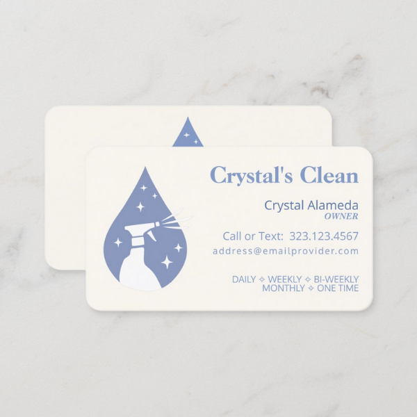 Cleaning Service Business Card & Marketing Collateral • KBM D3signs