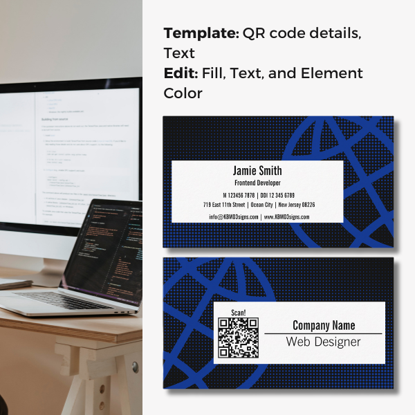 Business Card With QR Code The Power of Innovation • KBM D3signs