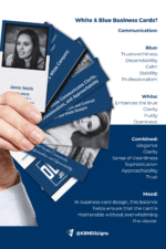 Brand Color Blue : Business Card Designs with an Edge • KBM D3signs