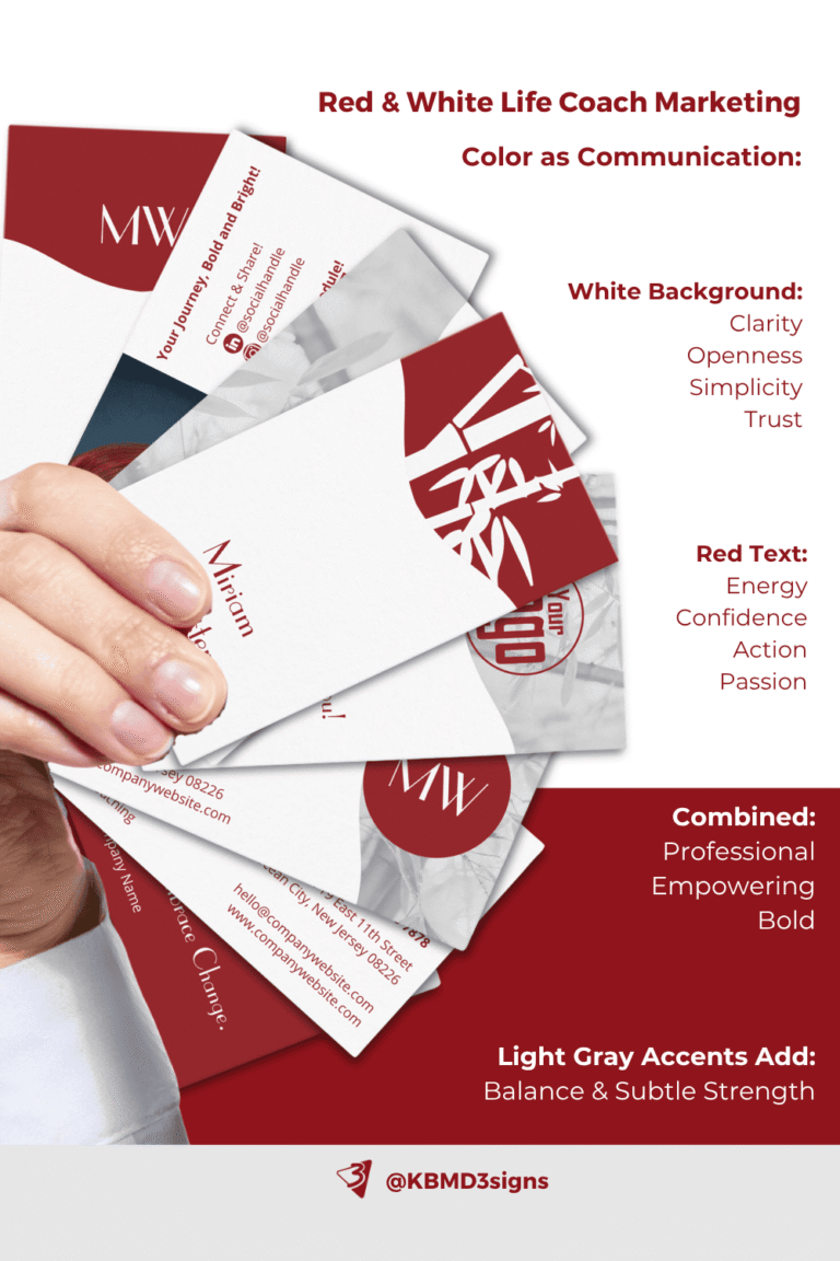 How To Choose A Life Coach Business Card Template • KBM D3signs