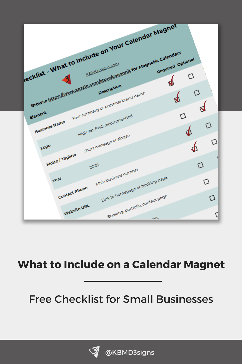 Custom Calendar Magnets for Your Fridge - Stay top of Mind • KBM D3signs