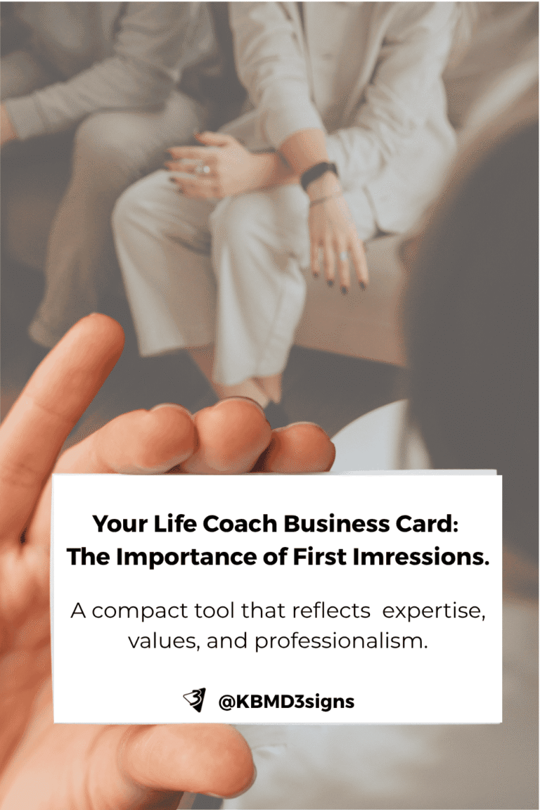 How To Choose A Life Coach Business Card Template • KBM D3signs