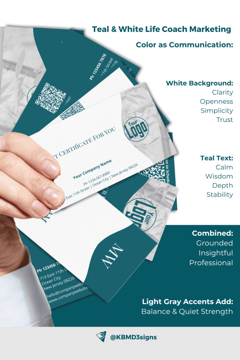 How To Choose A Life Coach Business Card Template • KBM D3signs