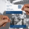 Brand Color Blue : Business Card Designs with an Edge • KBM D3signs