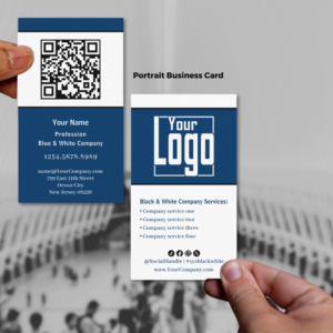 Brand Color Blue : Business Card Designs with an Edge • KBM D3signs