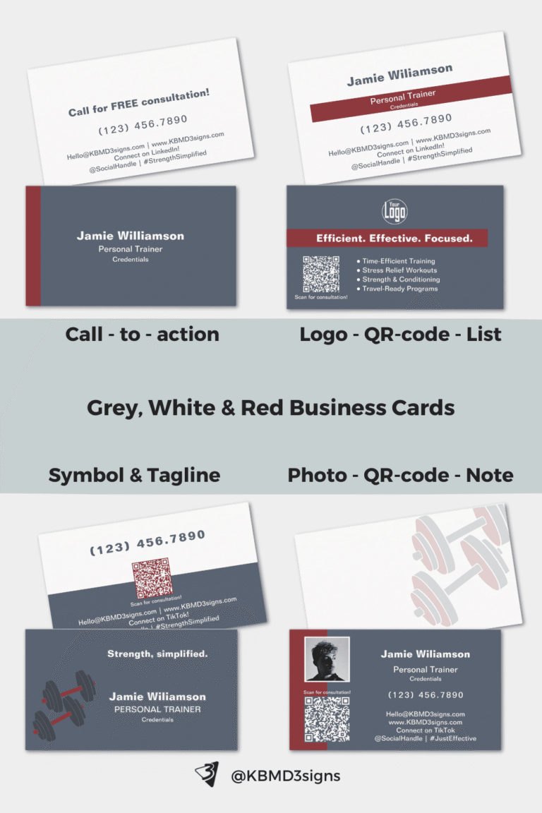 Gray Business Cards: Perfect Blending Of Sophistication, Versatility ...