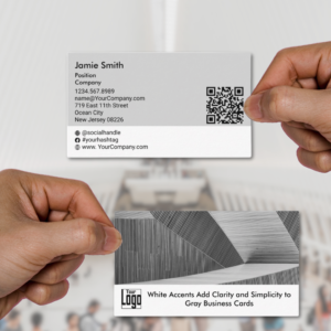Gray Business Cards: Perfect Blending Of Sophistication, Versatility ...