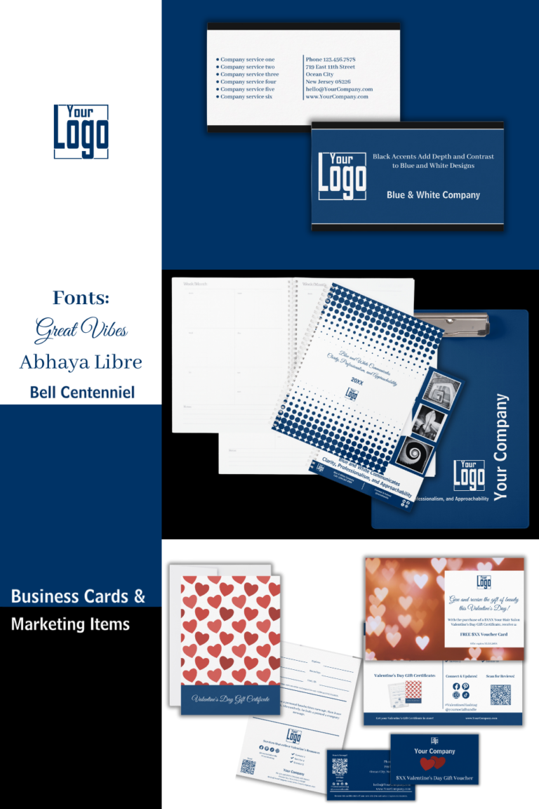 Brand Color Blue : Business Card Designs with an Edge • KBM D3signs
