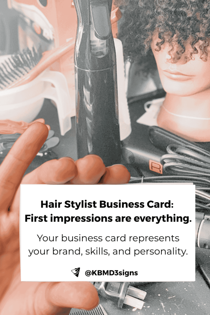 Hair Stylist Business Card & Marketing Materials • KBM D3signs